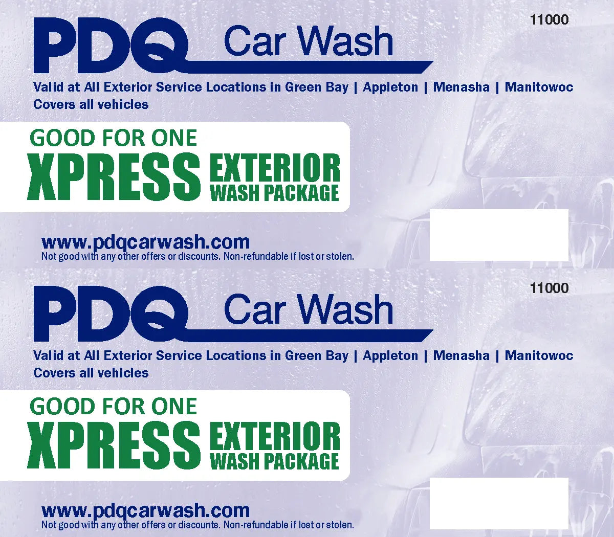Xpress Exterior Wash 2PAK – PDQ Car Wash Shop
